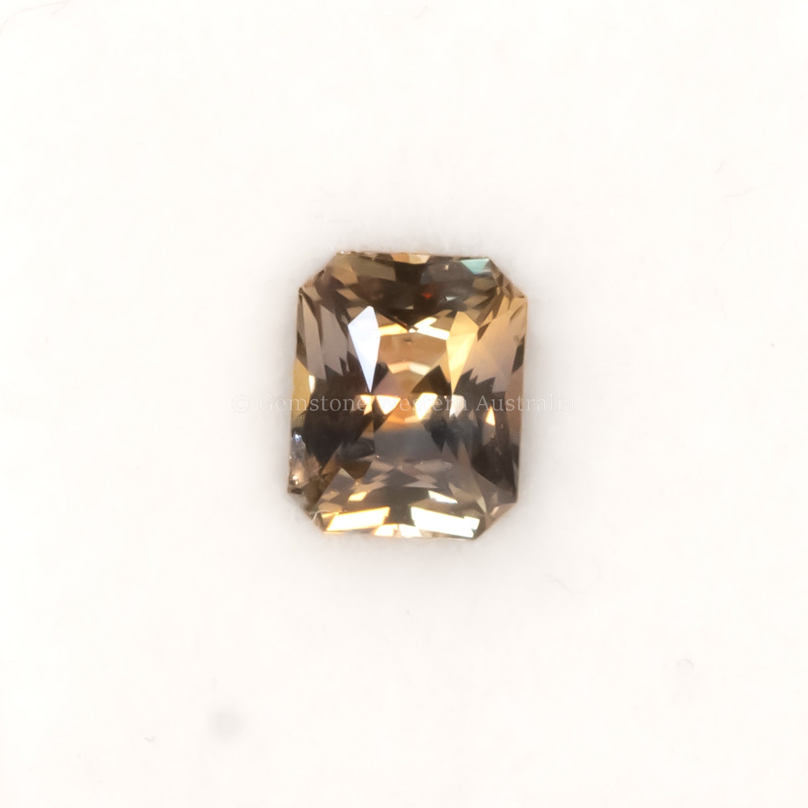 1.12 CT Brownish Blue Grey Sapphire Octagonal Fancy Cut